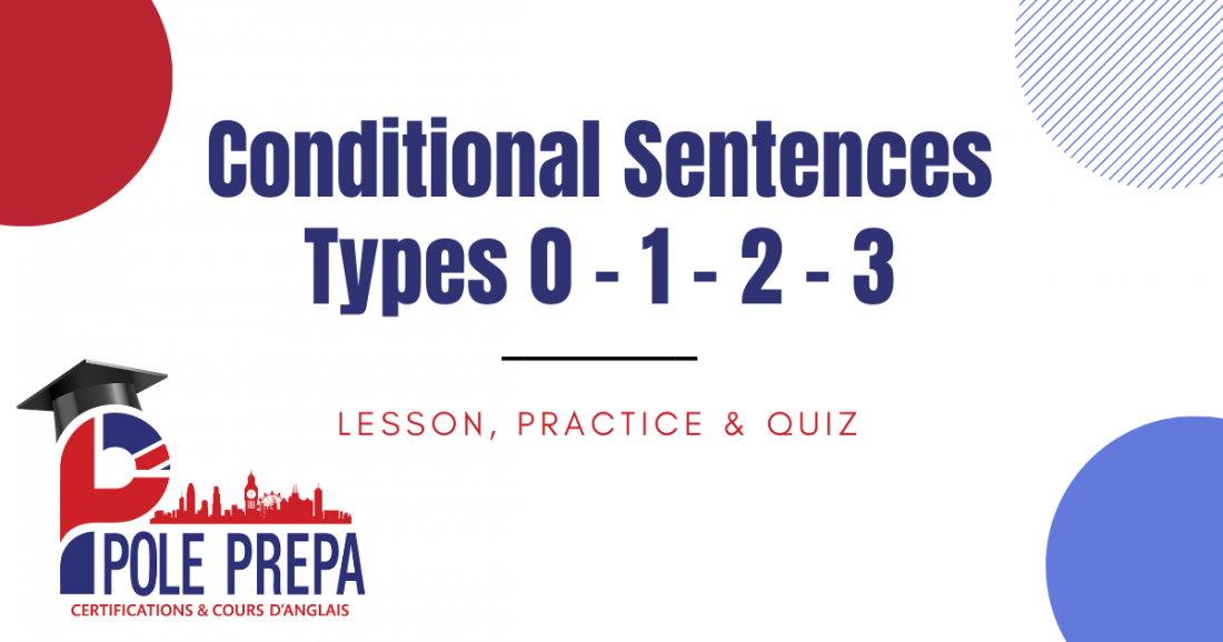 Le Conditionnel en anglais 0 1 2 3 Leçon + Exercices - Pôle Prépa English
